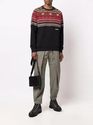 COUNTY OF MILAN Folk-pattern Sweatshirt