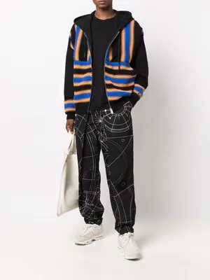 COUNTY OF MILAN Satellite Cross Zipped Hoodie