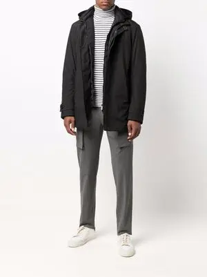 MOORER Raffaello-stp Padded Coat - Black