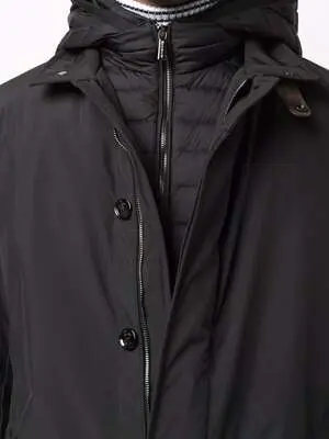 MOORER Raffaello-stp Padded Coat - Black