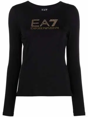 EA7 Gem-logo Round-neck T-shirt