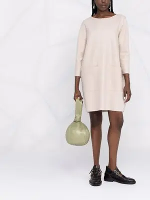 Harris Wharf London Round Neck Dress - Neutrals