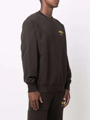 AMBUSH Logo-print Long-sleeve Sweatshirt - Brown