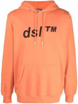 DIESEL® Embroidered Cotton Hoodie