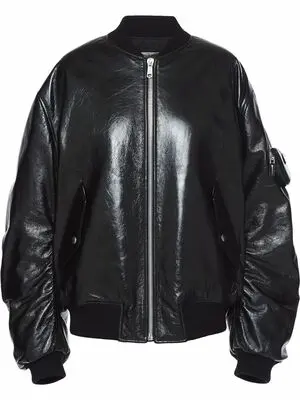 Prada Leather Bomber Jacket