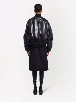 Prada Leather Bomber Jacket