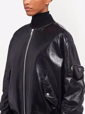 Prada Leather Bomber Jacket