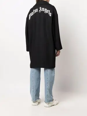 Palm Angels Logo-print Oversized Coat
