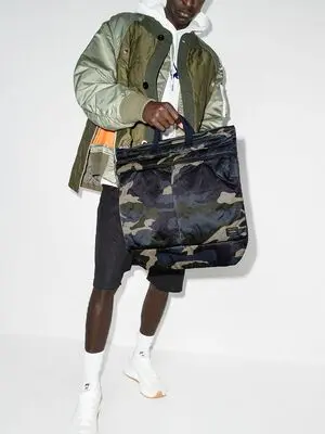 PORTER-YOSHIDA & CO Camouflage Print Helmet Tote Bag