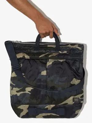 PORTER-YOSHIDA & CO Camouflage Print Helmet Tote Bag