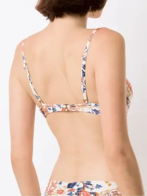 LYGIA & NANNY Cassis Graphic-print Bikini Top