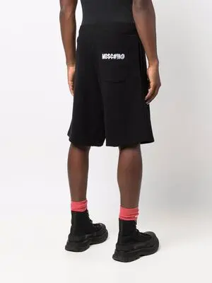 Moschino Embroidered-logo Jogger Shorts