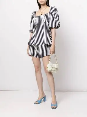 MACGRAW Vienna Striped Top - Blue