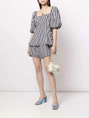MACGRAW Poppy Striped Shorts