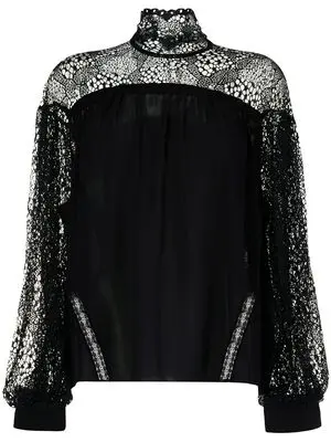 IRO PARIS Digwed Lace-embellished Blouse