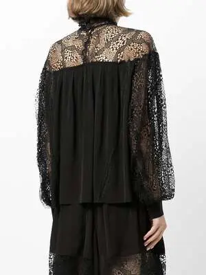 IRO PARIS Digwed Lace-embellished Blouse