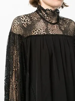 IRO PARIS Digwed Lace-embellished Blouse