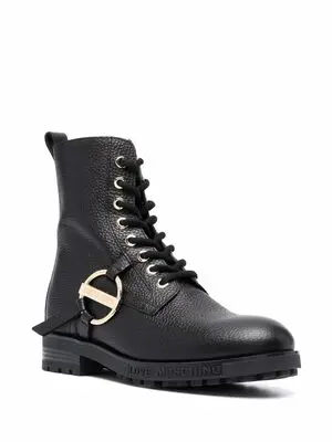 Moschino Logo-plaque Boots