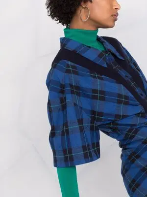 Stella McCartney Ruched Check Shirt-dress