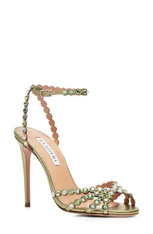 AQUAZZURA Aquazzura Tequila Crystal Sandal Lime