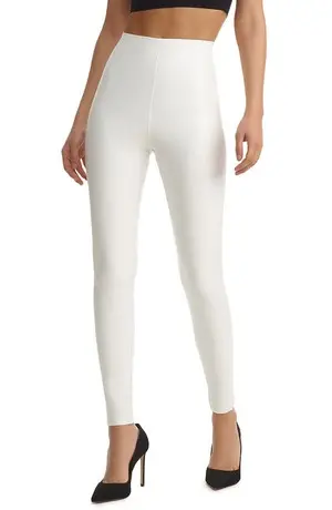 Commando COMMANDO Faux Leather Control Top Leggings White