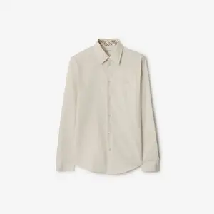 Burberry Slim Fit Cotton Shirt Sail