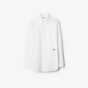 Burberry Slim Fit Cotton Shirt White
