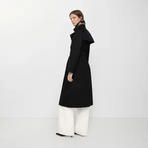 Burberry Long Waterloo Heritage Trench Coat - Black