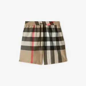 Burberry Check Swim Shorts - Archive Beige