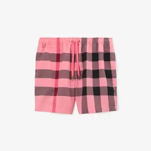 Burberry Check Swim Shorts Candy Pink