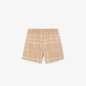 Burberry Check Swim Shorts Soft Fawn