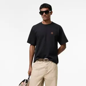 Burberry Logo Cotton T-shirt - Black