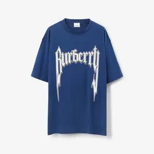Burberry Logo Cotton T-shirt Rich Navy