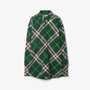 Burberry Classic Fit Check Cotton Shirt Ivy