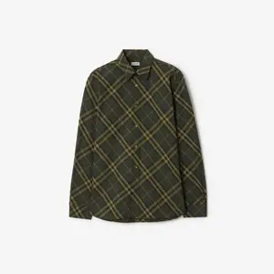 Burberry Classic Fit Check Cotton Shirt Shadow
