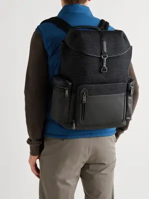 Ermenegildo Zegna Pelletessuta Leather Backpack