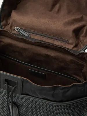 Ermenegildo Zegna Pelletessuta Leather Backpack