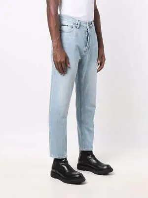Philipp Plein Iconic Carrot-cut Jeans - Blue