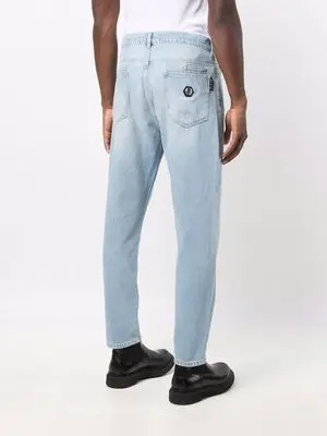 Philipp Plein Iconic Carrot-cut Jeans - Blue