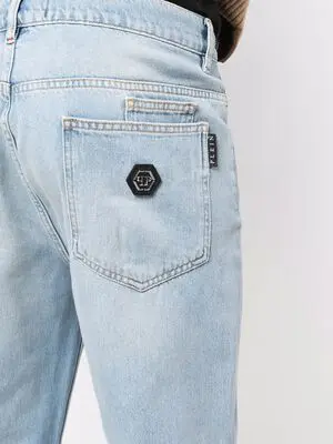 Philipp Plein Iconic Carrot-cut Jeans - Blue