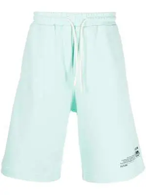 MSGM Knee-length Cotton Track Shorts