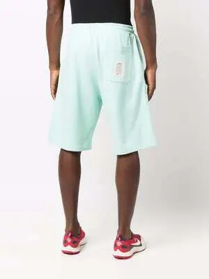 MSGM Knee-length Cotton Track Shorts