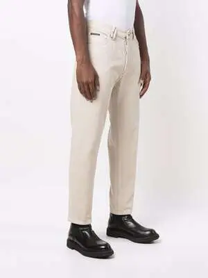 Philipp Plein Iconic Carrot-cut Jeans - Neutrals