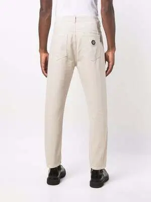 Philipp Plein Iconic Carrot-cut Jeans - Neutrals