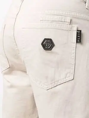 Philipp Plein Iconic Carrot-cut Jeans - Neutrals