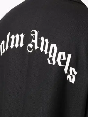 Palm Angels Single-breasted Logo-print Coat