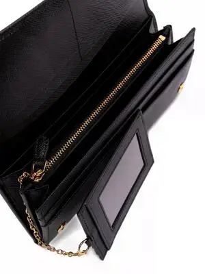 Prada Triangle-logo Wallet - Black