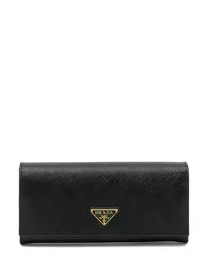 Prada Triangle-logo Wallet - Black