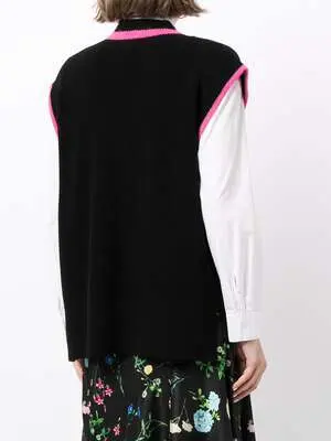 ONEFIFTEEN Contrast-border Knitted Vest