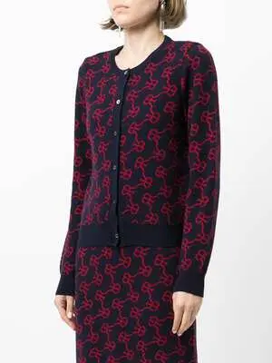 Rokh Intarsia-knit Logo Twin Set